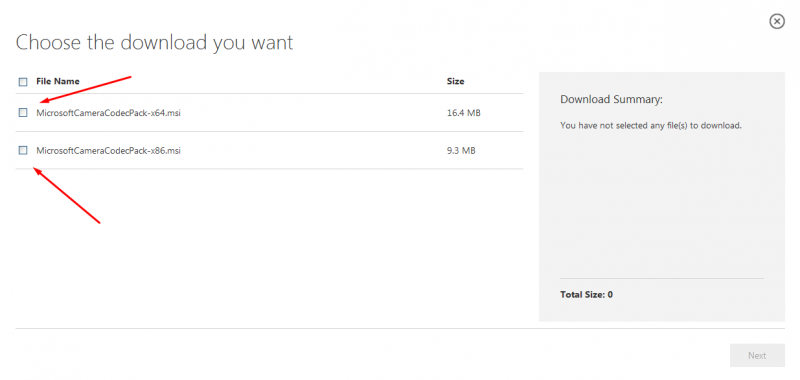 The version of the Microsoft Camera Codec Pack is not compatible - Techyv.com
